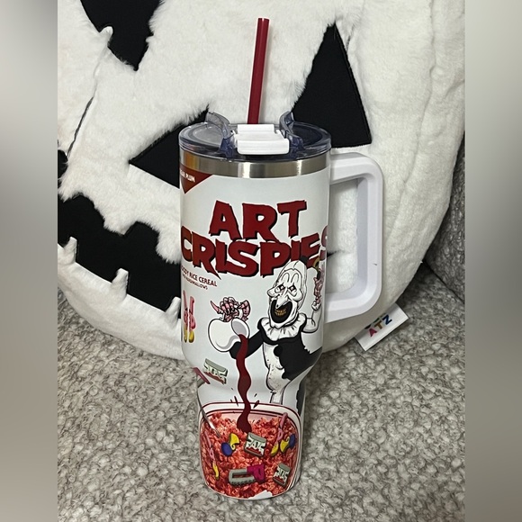 Dining | Spirit Halloween Art Crispies Terrifier Cup Travel Tumbler Mug ...